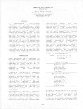 Composite Group Technology Development - Vertical Flight Library & Store