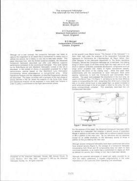 The Compound Helicopter, the Rotorcraft for the 21st Century ...