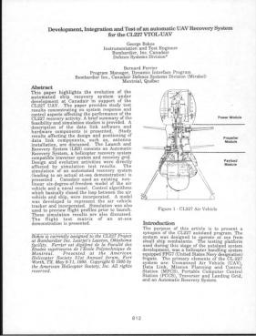 Development, Integration and Test of an Automatic UAV Recovery System ...