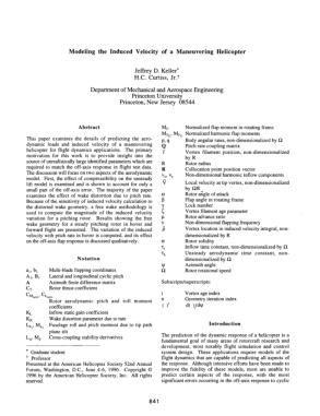 Modeling the Induced Velocity of a Maneuvering Helicopter - Vertical ...
