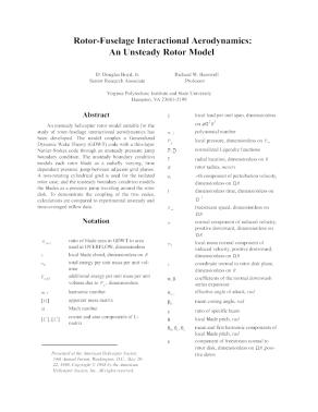 Rotor-Fuselage Interactional Aerodynamics: An Unsteady Rotor Model ...