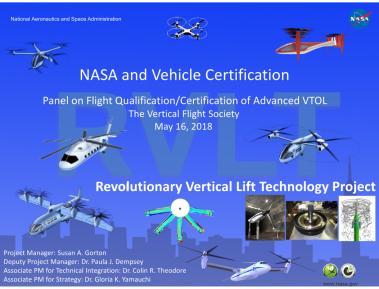 Certification: NASA RVLT - Paula Dempsey - Vertical Flight Library & Store