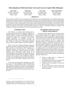 Determination of Full-Scale Static Test Load Cases of a Light Utility ...