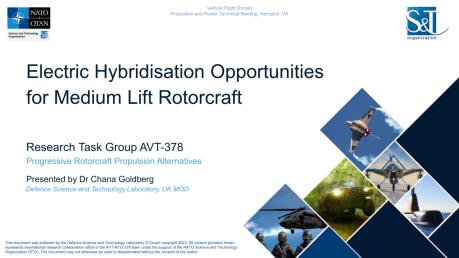 Electric Hybridisation Opportunities for Medium Lift Rotorcraft - NATO ...